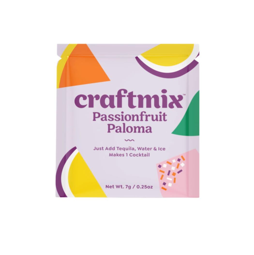 Passionfruit Paloma Cocktail/Mocktail Single Serve Mix Packet | Lemonality